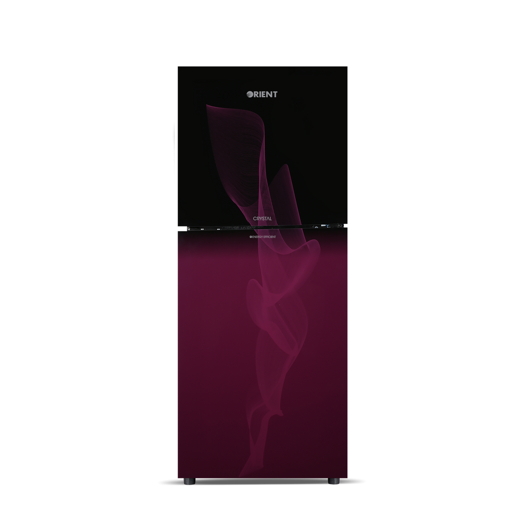 Orient Refrigerator Double Door - 260 Crystal (Glass Door)